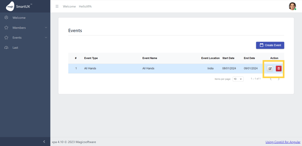 SmartUX Demo Application – SmartUX